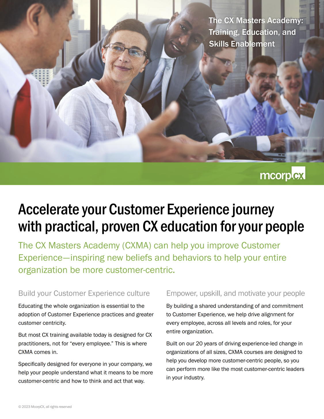 The CX Masters Academy: Training, Education, and Skills Enablement